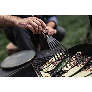 Barebones Cowboy Grill Fish Spatula - Heavy Duty Metal Spatula for Grilling Fish - Stainless Steel Grill Spatula