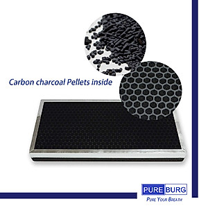 PUREBURG 2-Pack Replacement 3-IN-1 High-efficiency True HEPA Filters Compatible with Medify MA-40 MA-40W MA-40B MA-40 V2.0 Air Purifiers, Part Number ME-40