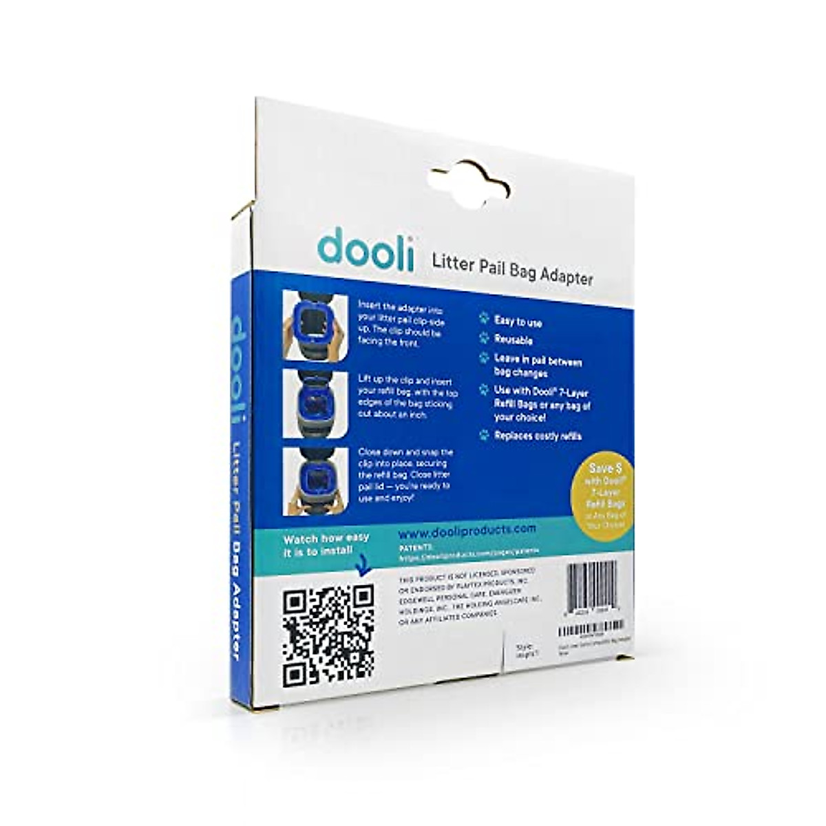 Cat Litter Pail Bag Adapter, Compatible with Litter Genie and LItter Genie Plus