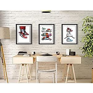 SanArt Sneakers Poster, Hypebeast,Unframed Set of 6 (8 x 10 Inch), Hypebeast Posters, Cool Posters, Posters For Boys Room, Michael Jordan Poster, Sneakers Wall Art Decor, Hypebeast Room Decor Sneakerhead Poster