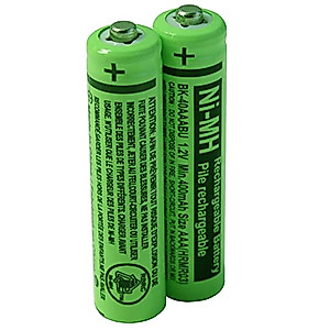 Cerepros BK40AAABU Replacement Cordless Phone Batteries Size AAA Replaces for Panasonic BK-40AAABU 1.2V Ni-MH(2-Pack)