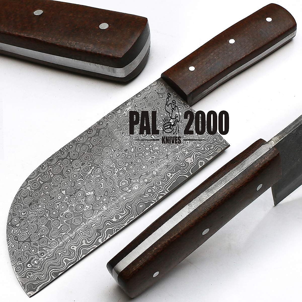 Custom Handmade - Carbon Steel - Cleaver Chopper Edc Knife - Serbian chef knife - Nikos Kitchen Butcher Knives - Knife With sheath - coolina kitchen - Handmade Meat Cleaver Knife 8666