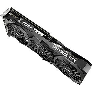 MSI Gaming GeForce RTX 3060 Ti LHR 8GB GDRR6 256-Bit HDMI/DP Torx Fan 3 Ampere Architecture Graphics Card (RTX 3060 Ti Ventus 3X 8G OC LHR)