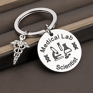 TGBJE Medical Lab Scientist Gift Medical Lab Scientist Keychain Lab Assistant Gift Medical Laboratory Scientist Gift (Lab Scientist)