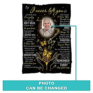 MUCHNEE Personalized Cardinals Memorial Throw Blankets, I Never Left You, in Loving Memory Blanket Gift for Loss of Loved One Mom Dad, Remembrance Sympathy Gift Blanket, Bereavement Condolence Gifts