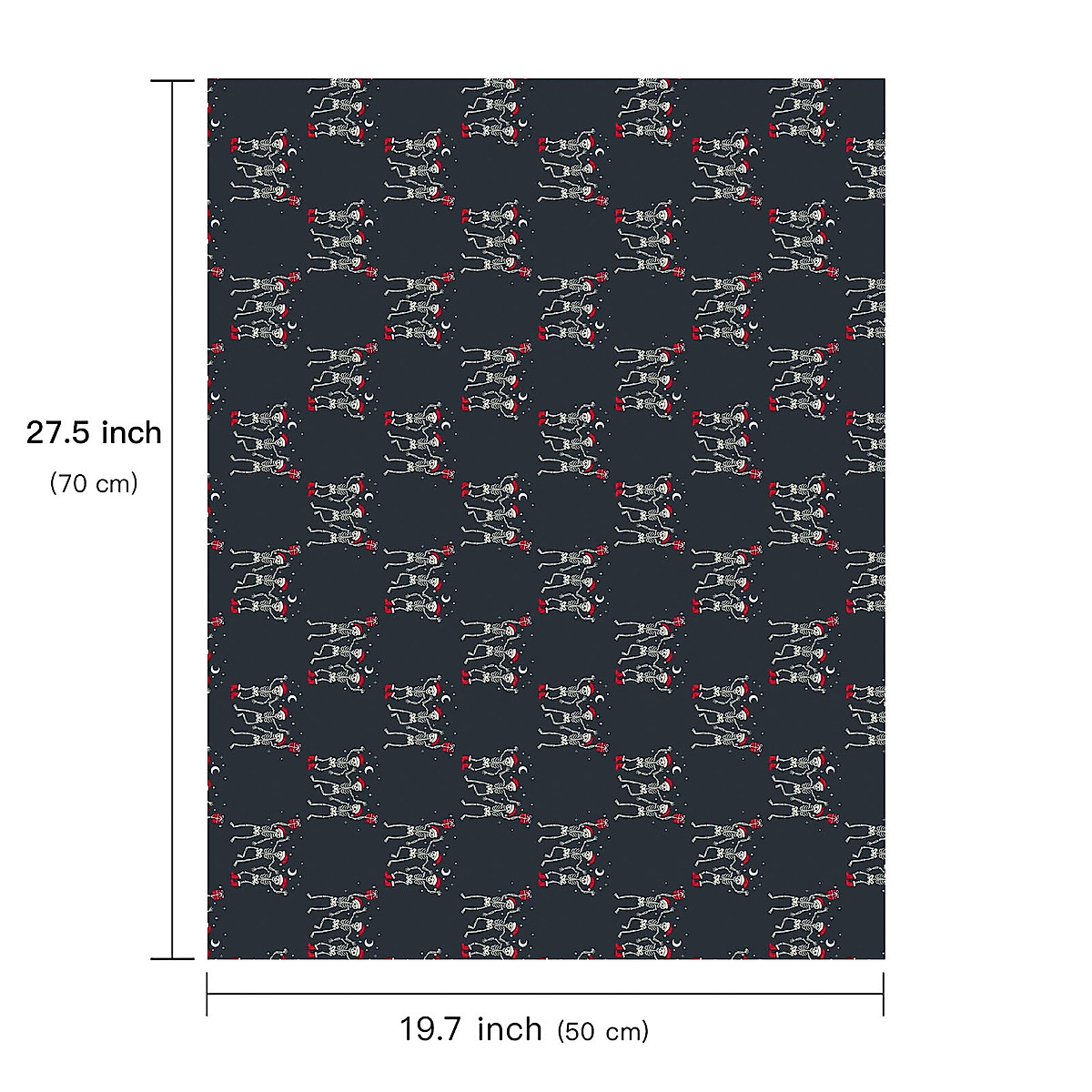 WRAPAHOLIC Funny Christmas Wrapping Paper Sheet - 6 Sheets Dancing Skeleton for Christmas, Party, Holiday - 19.7 Inch x 27.5 Inch Per Sheet