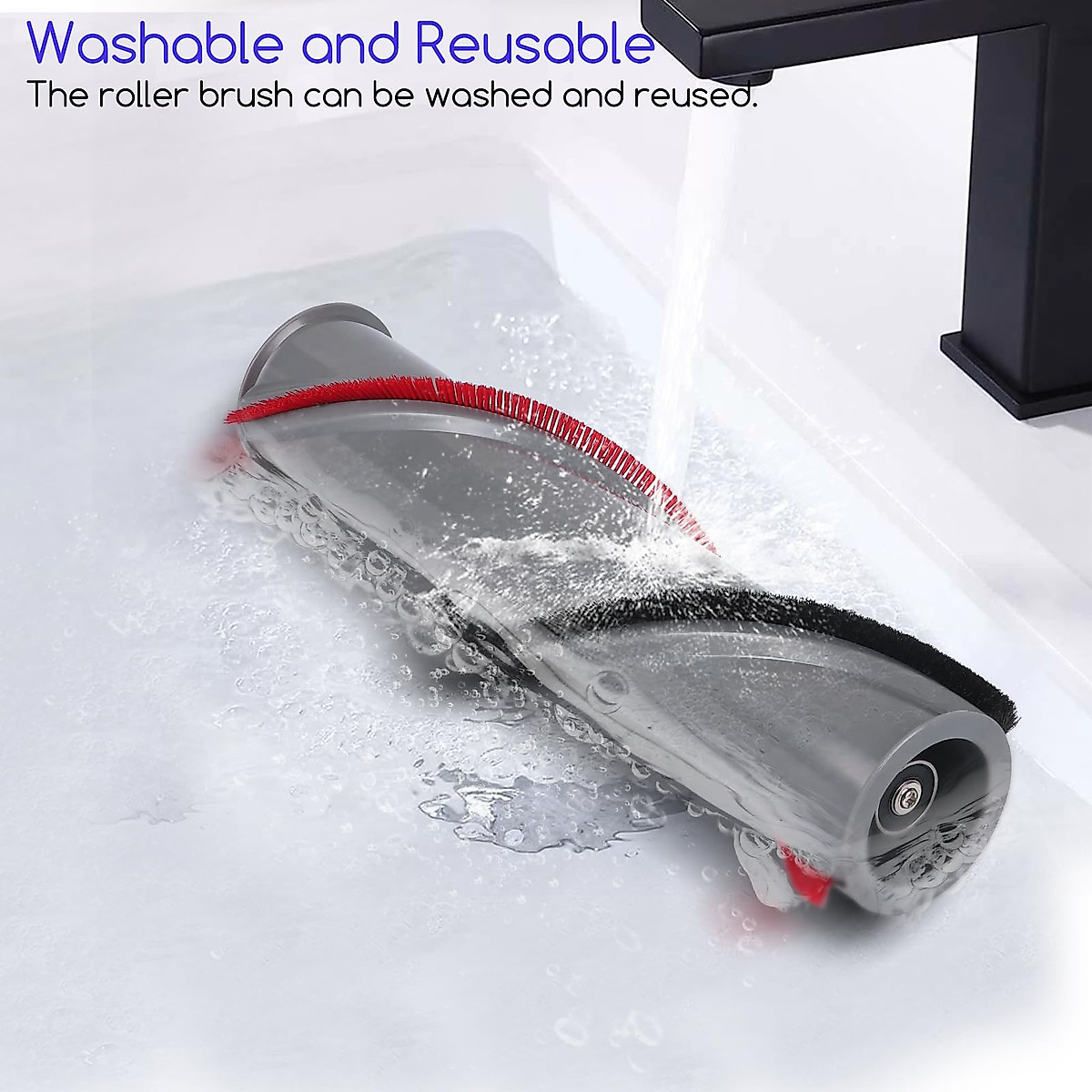 WYWY.Wide Roller Brush Bar Compatible with Dyson V10 V11 V15 Vacuum Motor Head Replacement Parts, for 100W High Torque Cleaner Head 97010005 969331-01