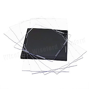 Tingacraft Acrylic Display Case (8 x 8 x 15.7 inch) for 14 inch Doll Figure Clear Box for Collectibles, Assembly Required