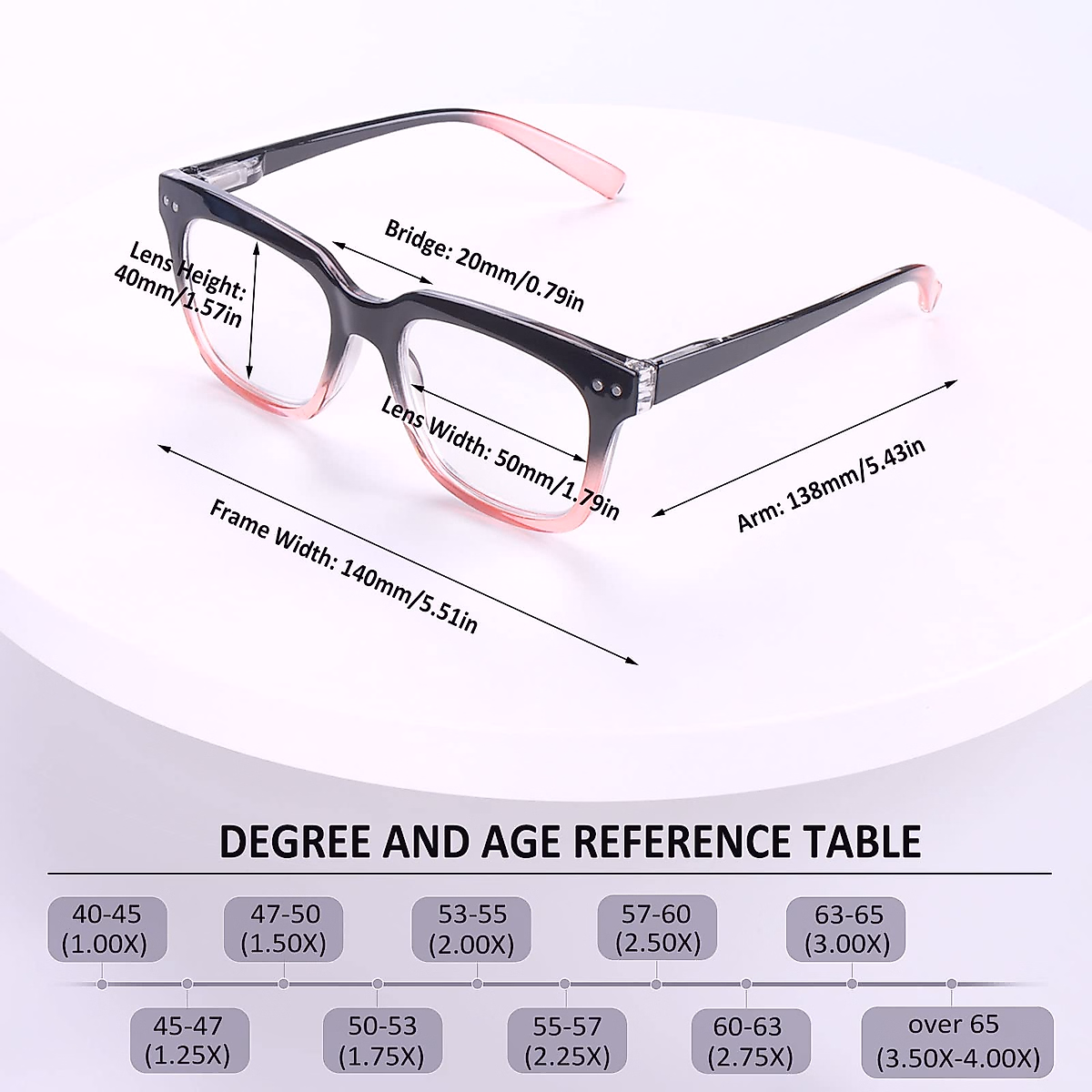 CHOFILORD 6 Pack Fashion Reading Glasses for Women Men Blue Light Blocking Oversized Square Readers with Spring Hinge (6 Pack Mix, 1.75)