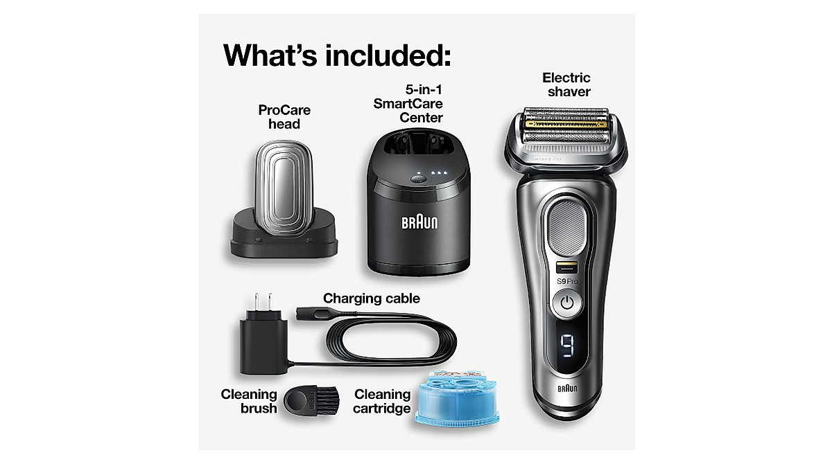Braun Series 9 Pro 9487cc Electric Razor for Men