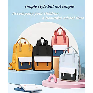 Yeerovan Preschool Backpack Kindergarten Little Toddler School Backpacks for Boys and Girls with portable-(015/Yellow)