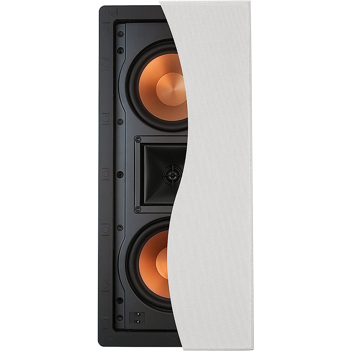 Klipsch R-5502-W II in-Wall Left, Center or Right (LCR) in-Wall or in-Ceiling Speaker Three-Pack