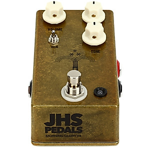 JHS Morning Glory V4 Transparent Overdrive Pedal with 3 Patch Cables