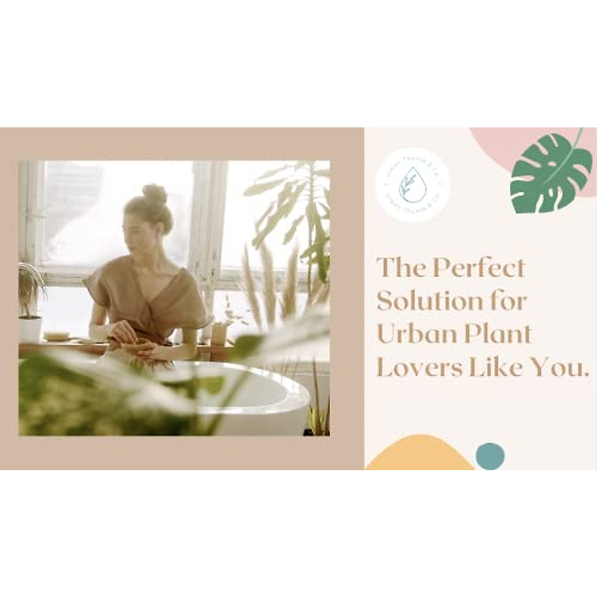 Urban Thumb & Co Ultra Fine Garden Plant Mulch - Top Cover for Indoor / Outdoor Potted House Plants - Compact Size, Potting Mix for Urban Plant Lovers- 3.25 Quarts