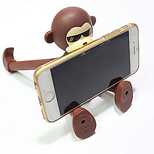 MISIXILE Desktop Cell Phone Stand Holder,Cute Animal Cell Phone Stand,Monkey Shape Cell Phone Holder,Adjustable Phone Supporter for Desk