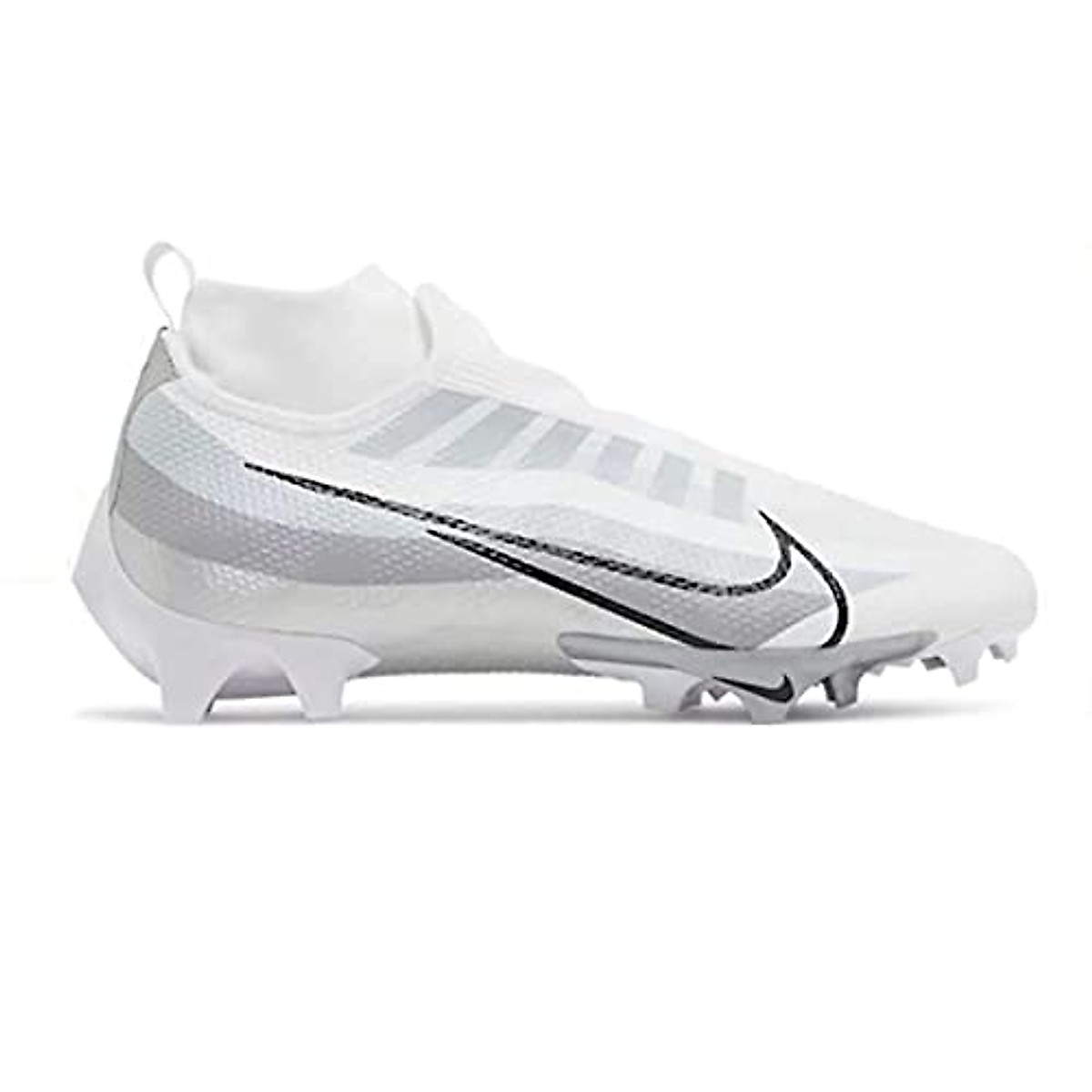 Nike Mens Vapor Edge Pro 360 Football Cleat, White/Black-Metallic Silver Sz11.5, 11.5