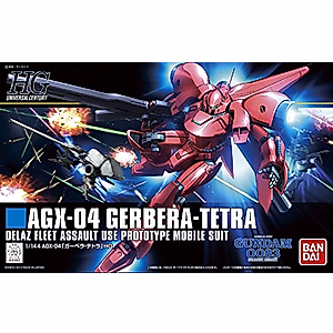 Bandai Hobby HGUC #159 Gerbera Tetra Action Figure Model Kit, 1/144 Scale