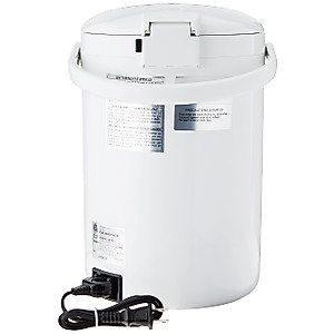 Zojirushi Micom Water Boiler and Warmer, 169 oz/5.0 L, White & NS-ZCC10 Neuro Fuzzy Rice Cooker, 5.5-Cup, White