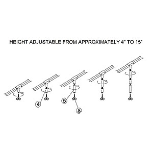 Hospitality Bed No Sag Mattress Slats - Center Support - Universal Size Adjusts from Full to Cal King