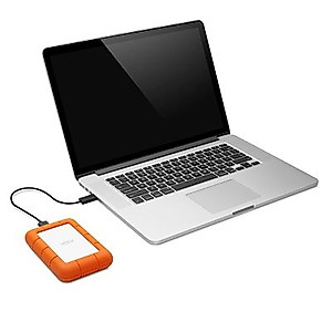 LaCie LAC301558 Rugged Mini USB 3.0 Portable External HD, Orange, 1TB