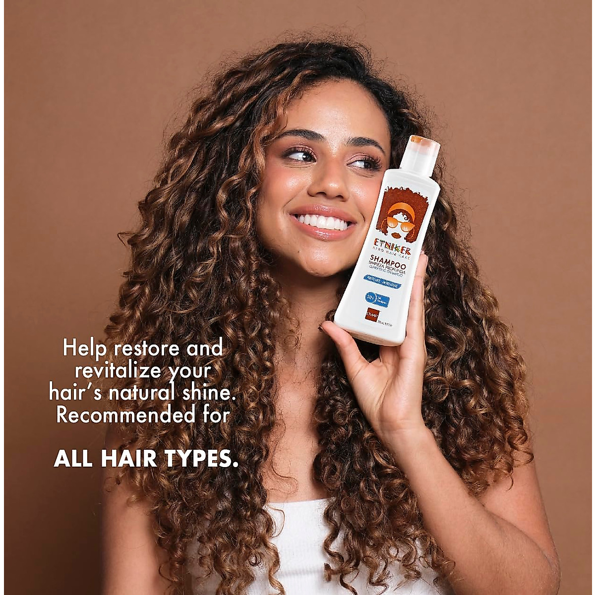 ETNIKER Deep-Cleansing Clarifying Shampoo | Afro-textured, Curly & Wavy hair | Remove Build-Up & Restore Shine | Free from Salt and Parabens | by L’mar | Size: 8.4 fl oz (250 mL)