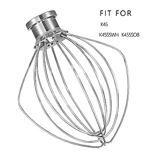 Whisk Attachment for KitchenAid Tilt-Head Stand Mixer K45SS, K45 Wire Whip.