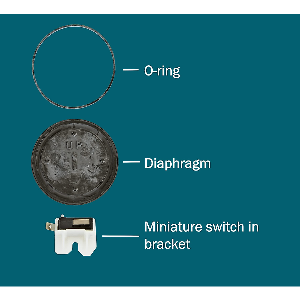 Little Giant SPRK-2 Sump Pump Diaphragm Switch Repair Kit WITHOUT Casing, Black, 599320