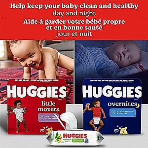 Huggies Overnites Nighttime Baby Diapers, Size 7 (41+ lbs), 68 Ct