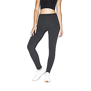 American Apparel Women's Stretch Terry Legging, Charcoal, Small