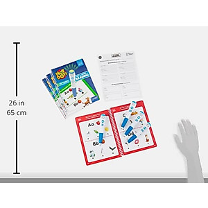 Educational Insights Hot Dots Let's Learn Pre-K Reading Classroom Bundle 4 Pack- Learn to Read Preschool Workbook with Interactive Pen, Ages 3+