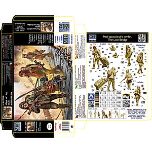 Master Box 24078-1/24 Scale - Pоst-Apocalyptic Series. The Last Bridge 3 Figures in kit