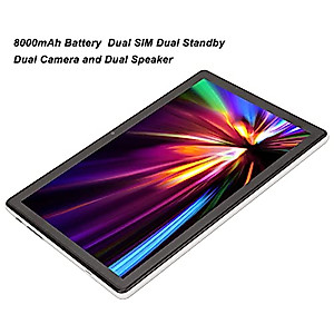 Gaming Tablet, 8GB RAM 128GB ROM US Plug 100-240V 10 Inch Tablet for Reading for Android11 (US Plug)