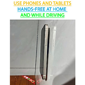 SALEX Compatible with Magsafe Car Mount for Dashboard, Wall, Fridge, Truck, Mirror 2 Pack. Stick On Magnetic Phone Mount for iPhone 15 14 Plus 13 Pro Max 12 Mini. Flat Magnet Dash Phone Holder