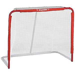 Franklin Sports NHL Hockey Goal Replacement Net - 50" Junior Size Goal Replacement Netting - Outdoor Street Hockey Goal Net - Easy Attach Youth Size Net - 50" x 42" x 26",White