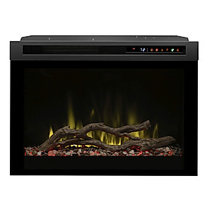 Dimplex 26 inch Multi-Fire XHD Pro Built-in Electric Fireplace with Acrylic Ice & Driftwood - Black, DF26DWC-PRO