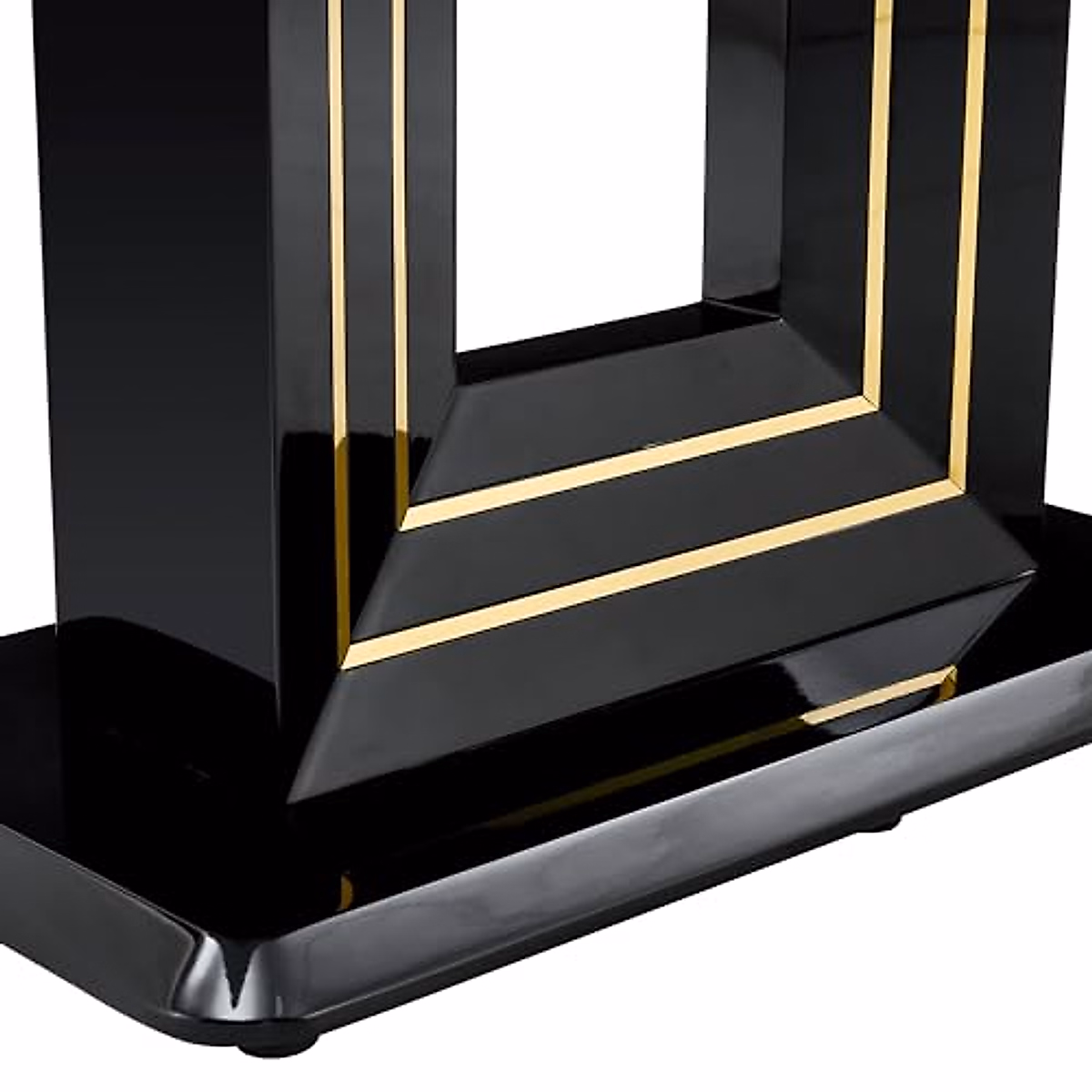 LUSPAZ 63" Marble Dining Table for 4-6, Modern Kitchen Dining Room Table with Faux Marble Tabletop and U-Shaped MDF Base, Dinner Table Kitchen Table