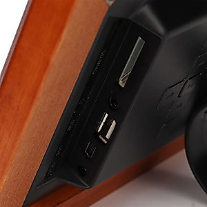 Digital Photo Frame, 7 Inch Multifunction Digital Photo Album Stereo Speaker for Party (US Plug)