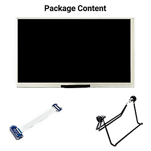 waveshare 7inch Display Compatible with Raspberry Pi 4B/3B+/3B/2B/B+/A+/Zero/Zero W/WH/Zero 2W Series Boards 1024×600 Resolution DPI Interface IPS No Touch