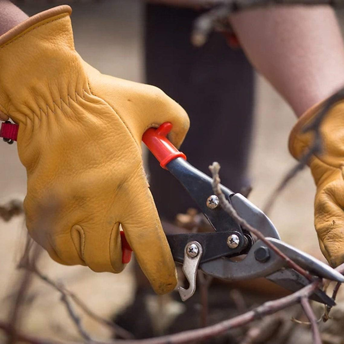 MEN`S FULL GRAIN BLACK DEERSKIN LEATHER GLOVES LINED 40 GRAM 3M THINSULATE (American Fur) (X-Large)