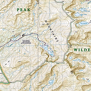 Cloud Peak Wilderness Map (National Geographic Trails Illustrated Map, 720)