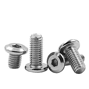 CHANWA 10pcs 304 Stainless Steel Furniture Head Hexagon Socket Screws, Beveled Flat Head Hexagon Socket Screws, chamfered Hexagon Socket Screws Hexagon Socket Screws (Size : M5*12)