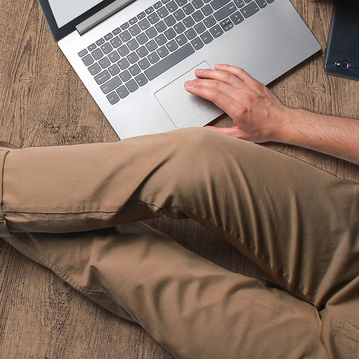 We Sell Mats Forest Floor Farmhouse Collection 3/8 Inch Thick Printed Wood Grain Mats, 24 in x 24 in, Barnwood Brown