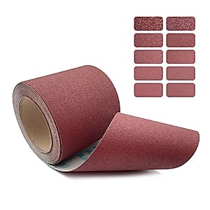 120 Grit Emery Cloth Roll, 4.5 Inch Wide 32.8 Ft Long (Equals 1/4 Sheet Sandpaper 71 Pcs) Abrasive Sandpaper Rolls for Metal Automotive Wood Furniture Sanding Paper Drum Palm Sander (120 Grit)