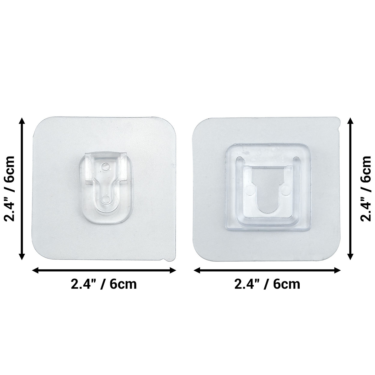 IFAMIO 30 Pack Double Sided Adhesive Wall Hooks Self-Adhesive Nail Free No Damage Multi-Purpose Hooks Clear Picture Hanging Sticky Wall Hooks for Bathroom Kitchen Office Hanging