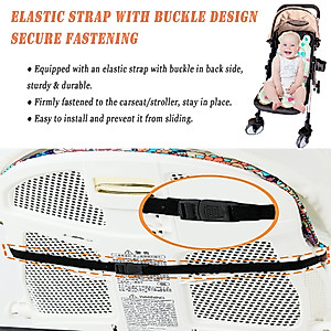 StoHua Baby Stroller Cushion Pad, Breathable Toddler Stroller Liner Head, Ultra-Soft Infant Car Seat Insert Cushion, Perfect for Car Seat, Stroller, Dinosaur