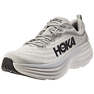 Hoka Men's Bondi 8 Sneaker, Sharkskin/Harbor Mist, 9.5