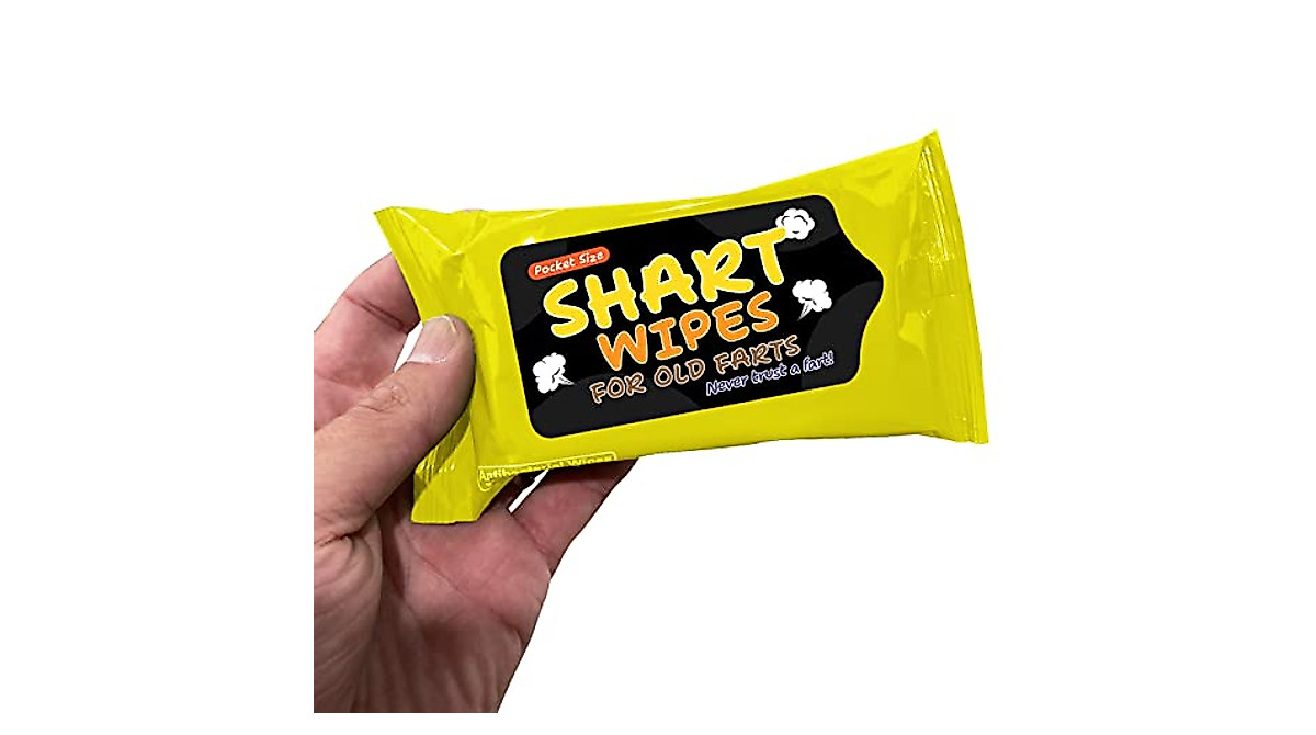 Shart Wipes for Old Farts Gag Gift - Hilarious Party Essentials