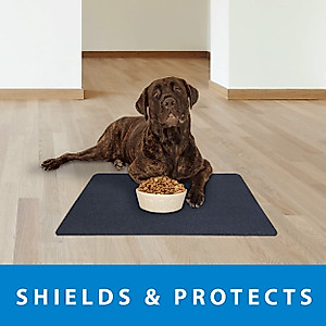 VersaTex Multi-Purpose Recycled Rubber Floor Mat for Indoor or Outdoor Use, Utility Mat for Entryway, Tool Bench, Garage, Under-Sink, Patio, and Door ; 24" x 36", Black