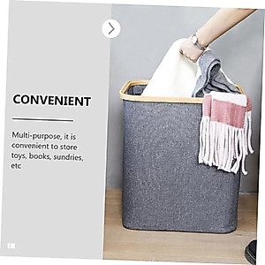 HOMOCONO Laundry Basket Folding Square Baskets for Basket Storage Holder Storage Bins for Toys Sundries Storage Holder Dirty Clothes Basket Dirt Clothes Container Clothes Organizer
