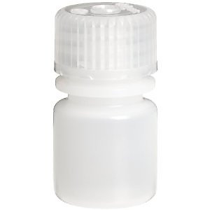 Boston Round Bottles, High-Density Polyethylene, Narrow Mouth 8 mL (1/4 oz.) (Pack of 12)